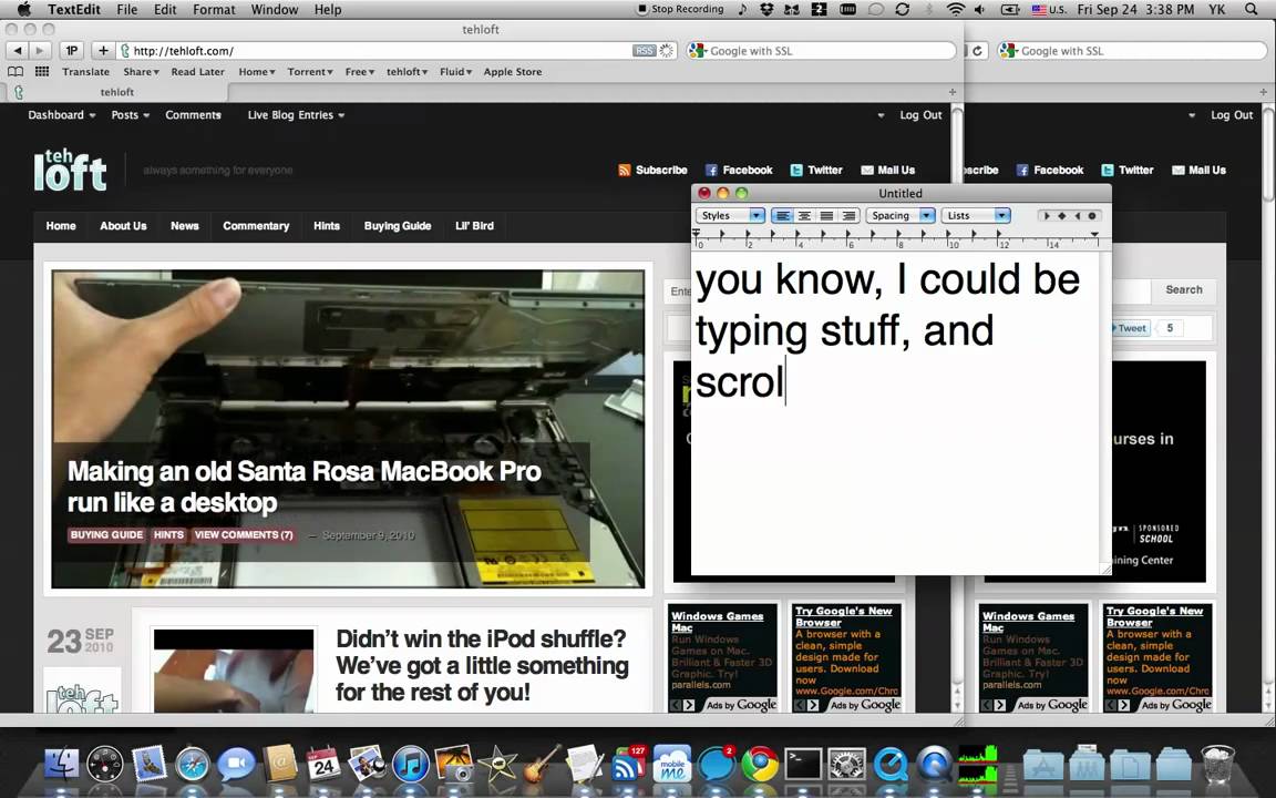 Mac OS X Scrolling Demo - YouTube