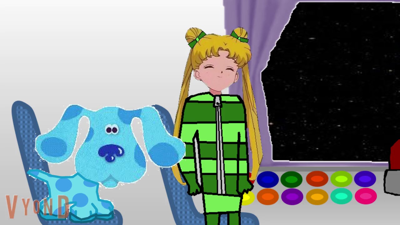 blue's clues and sailor moon: blue goes to space: part 6 - YouTube