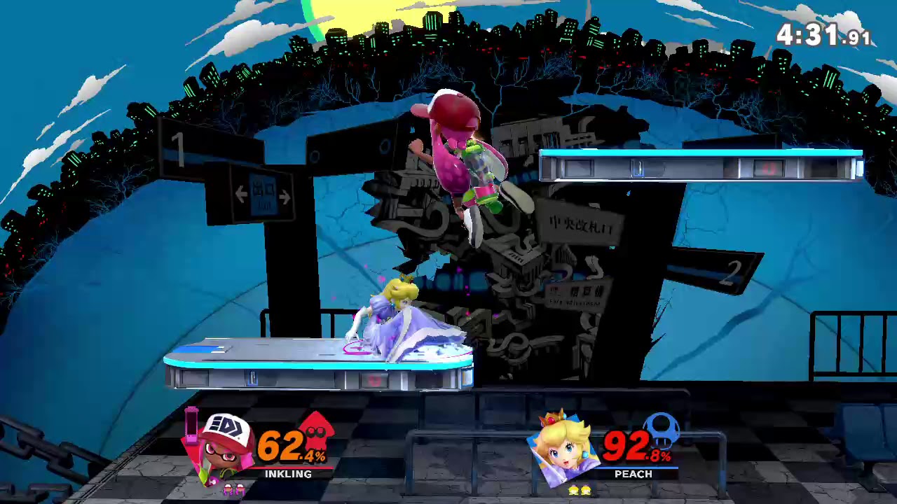 Inkling vs Peach Online Match - YouTube