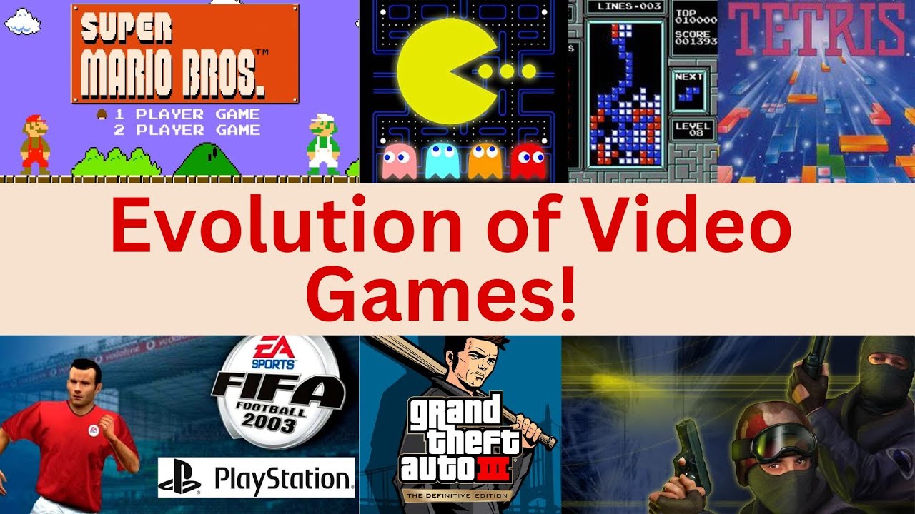 Evolution of video games from Pac-man to PUBG | History of Video Games ...