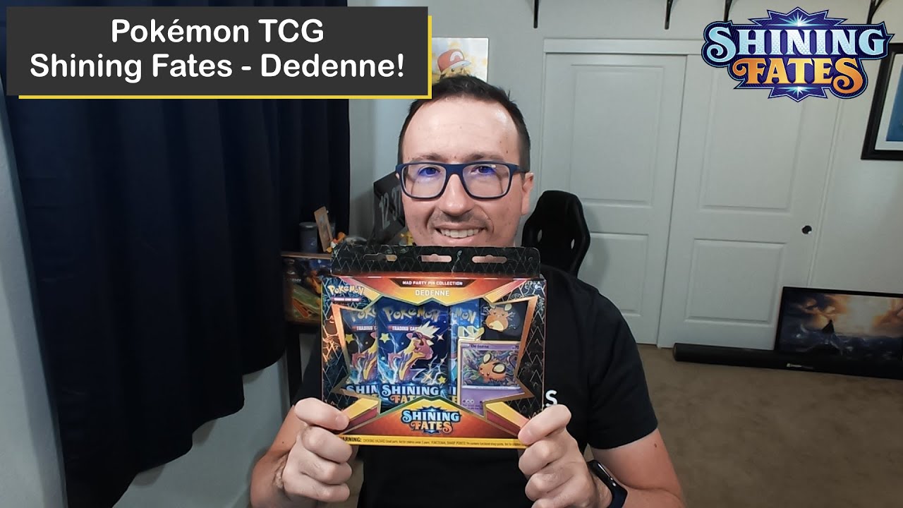 Pokémon Shining Fates Dedenne Mad Party Pin Collection - YouTube