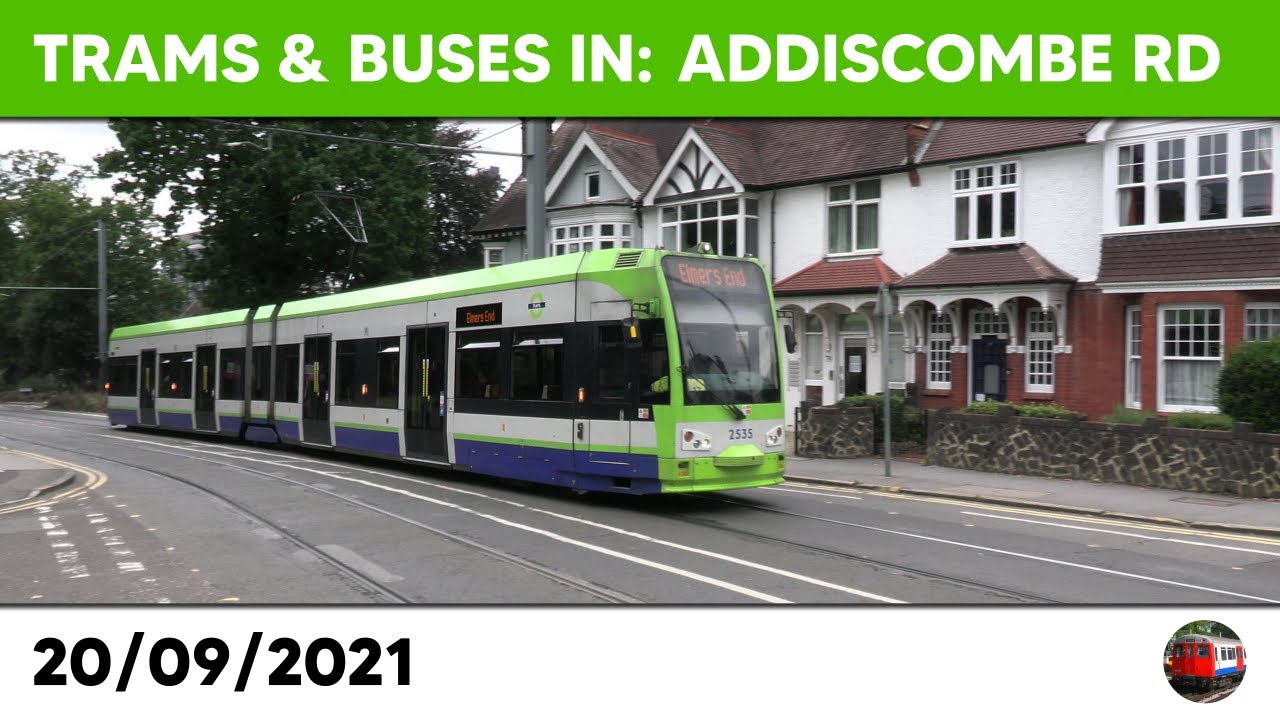 Trams and buses in Addiscombe Road 20/09/2021 - YouTube