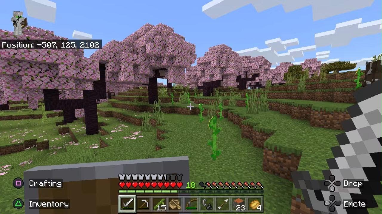 New Beautiful Cherry Trees Minecraft - YouTube