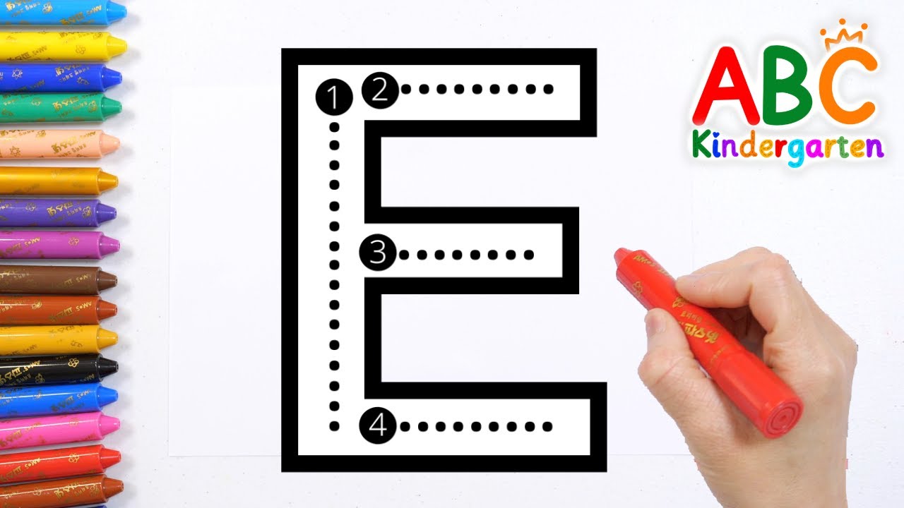 For kids Alphabet | Learn the letter E easily and fun with mom ...