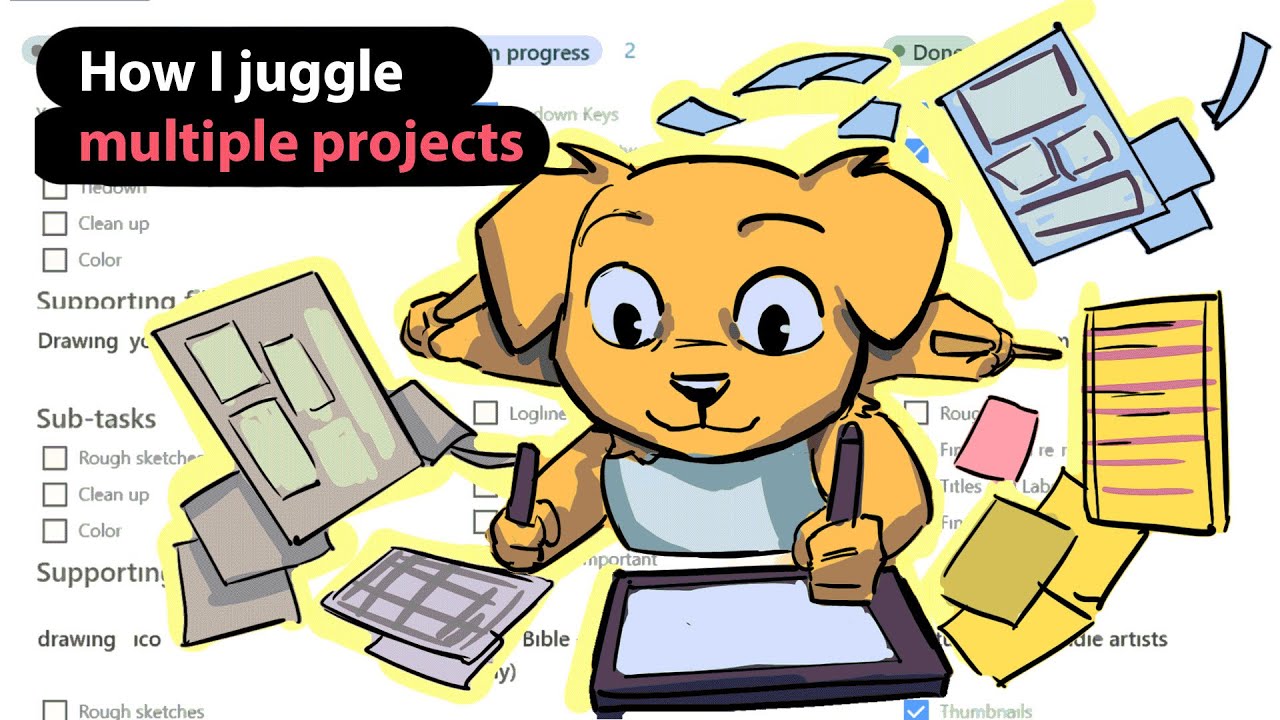 How I handle multiple animation projects - YouTube
