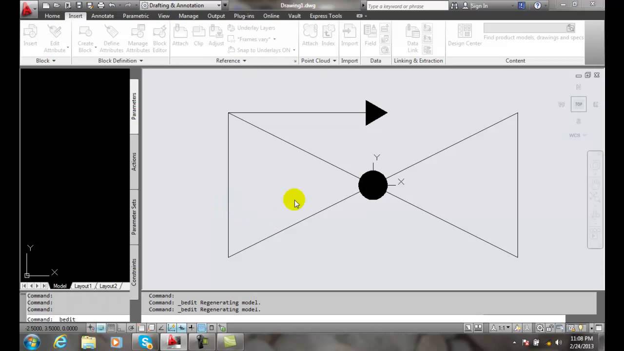 AutoCAD II 27-1 Visibility Parameters - YouTube