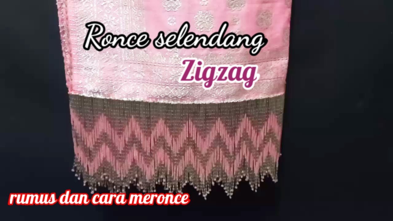 Tutorial ronce bagi pemula dengan motif zigzag II Rumus dan cara ...