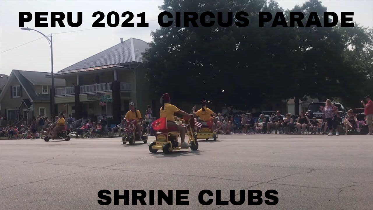Indiana Shrine Clubs at the Peru 2021 Circus Parade - YouTube