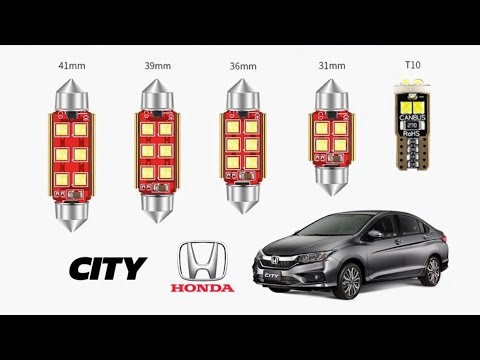 Honda city Gm6 tukar cabin light LED - YouTube