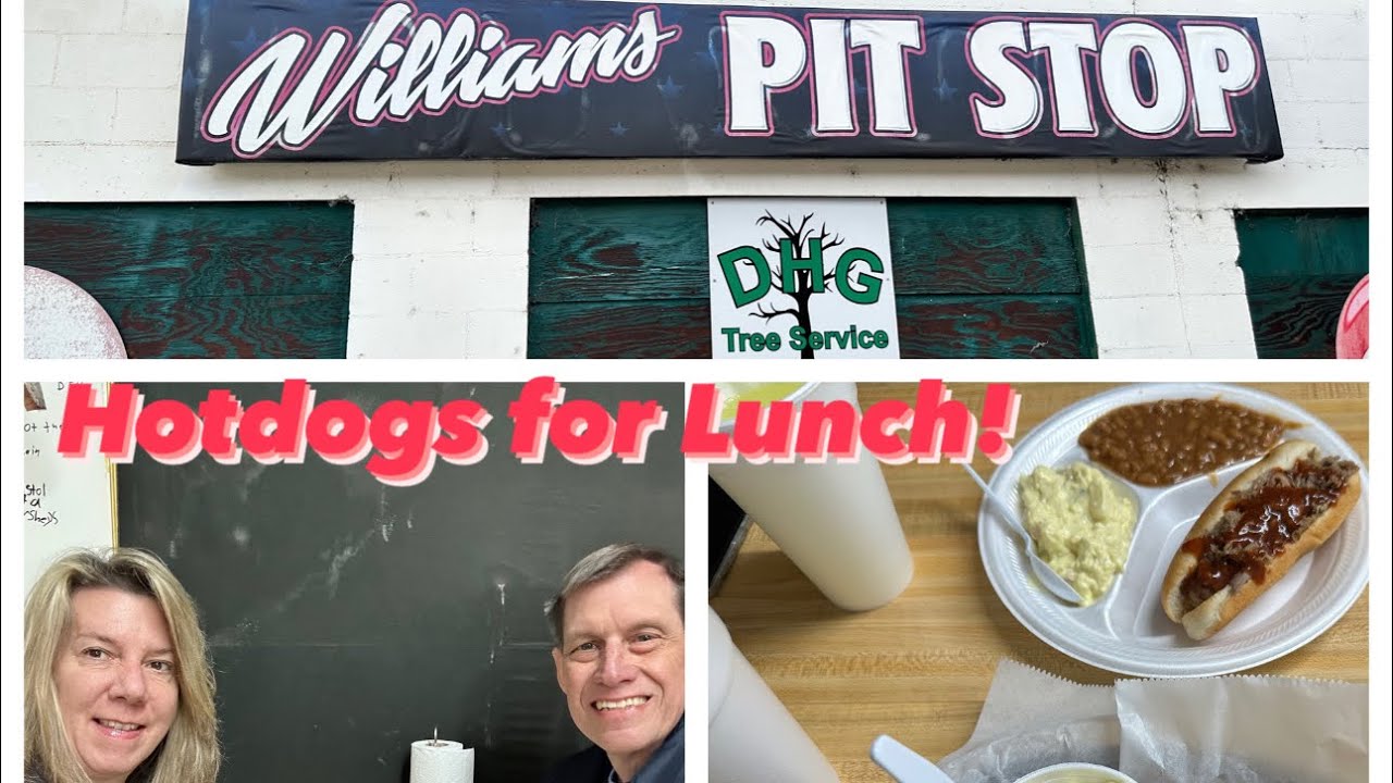 Lunch at Williams PIt Stop in Travelers Rest, SC 2023 - YouTube