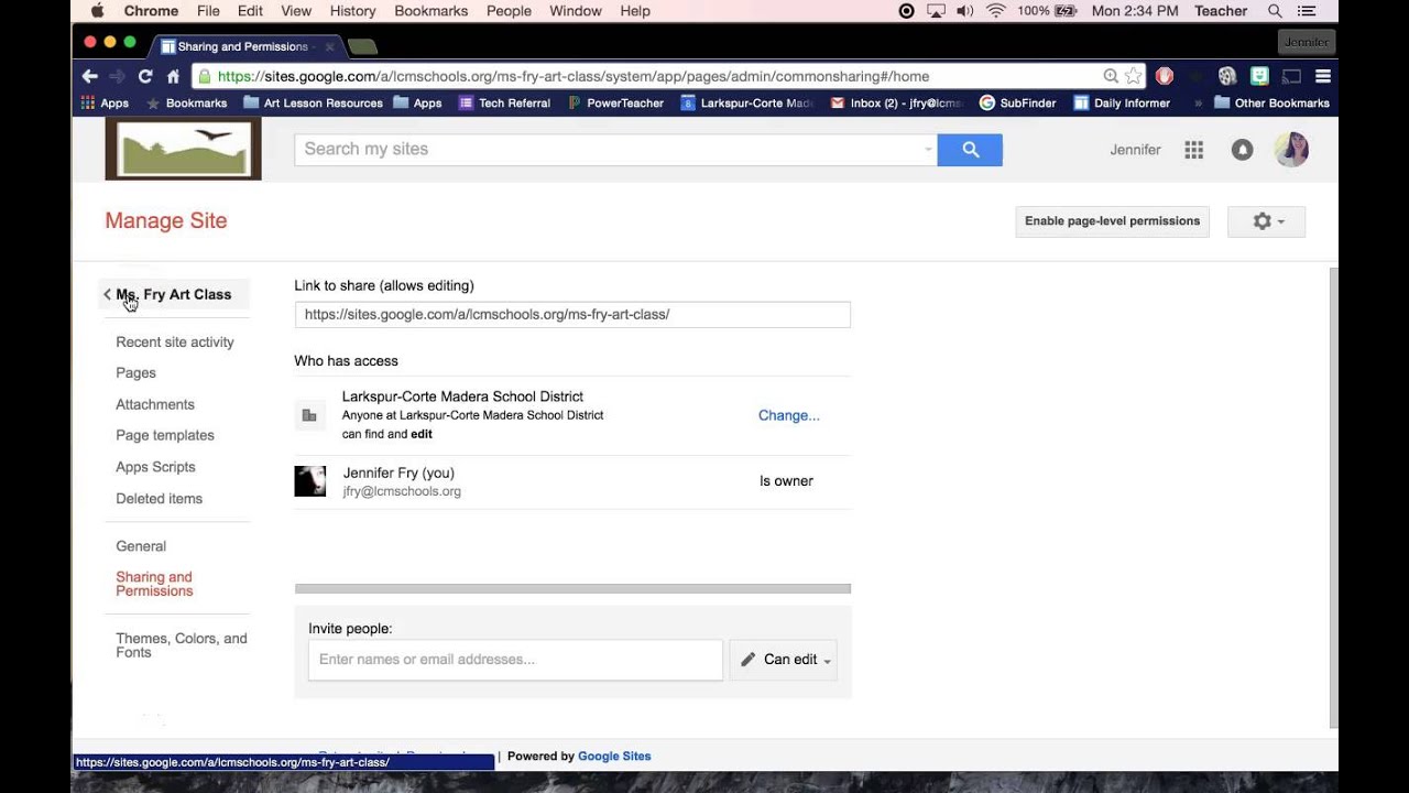 Go Back to Website from Settings - Google Sites Beginner - YouTube