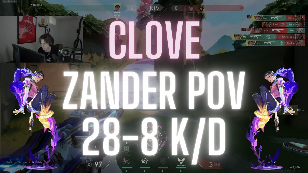 M80 Zander POV Clove on Lotus 28-8 K/D (VALORANT Pro POV) - YouTube