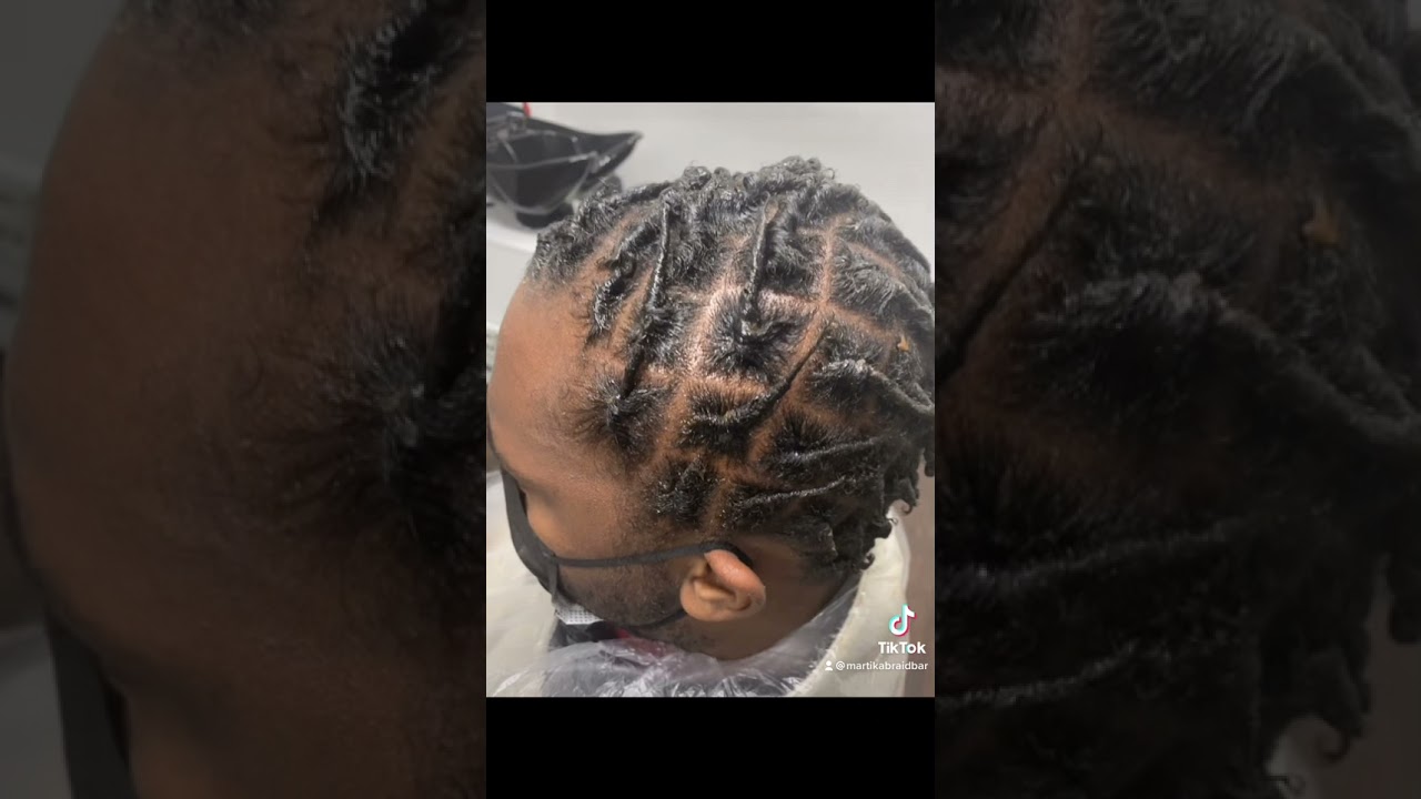 Mens Starter Locs (Diamond Parting) - YouTube