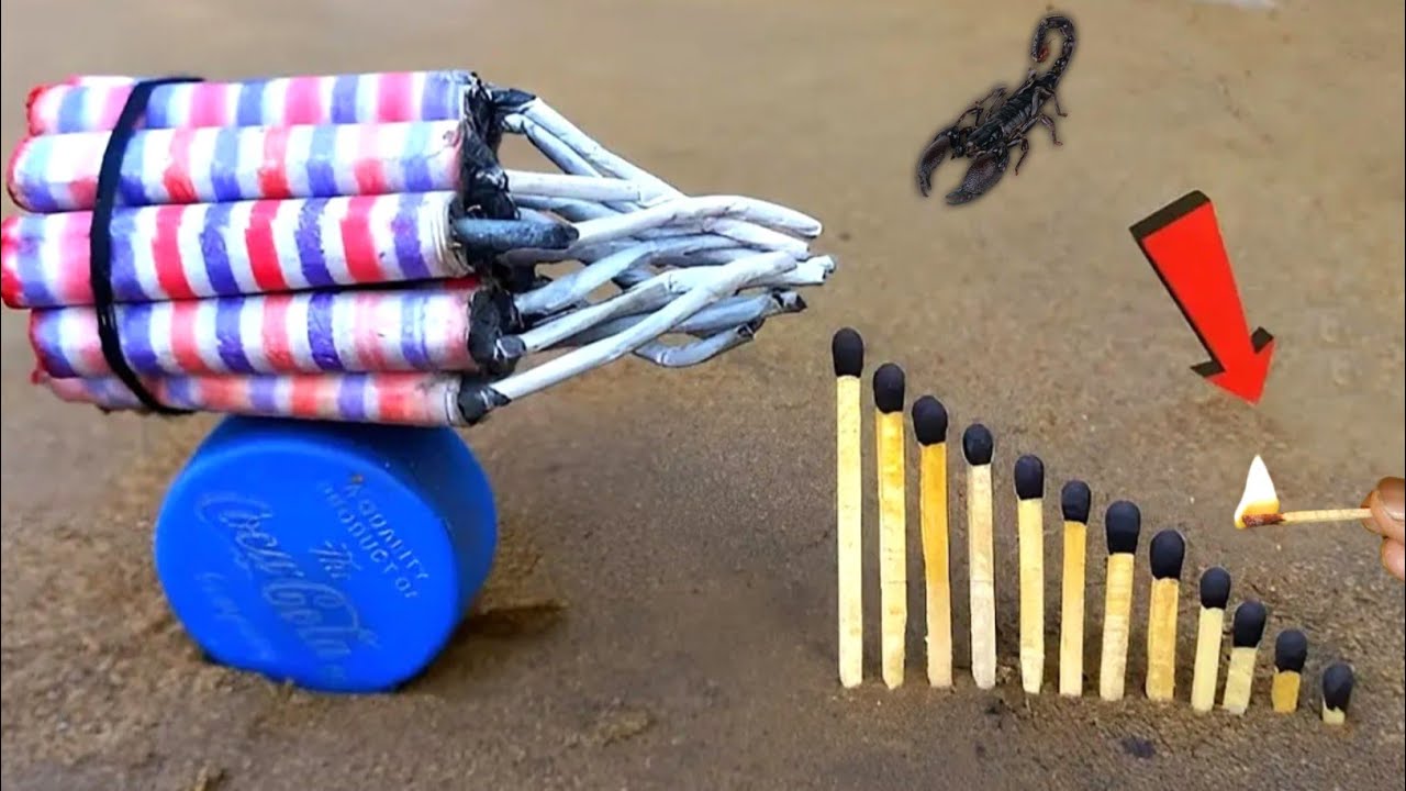 🥶OMG we made Most amazing matchstick chain reaction video in 2024 ...