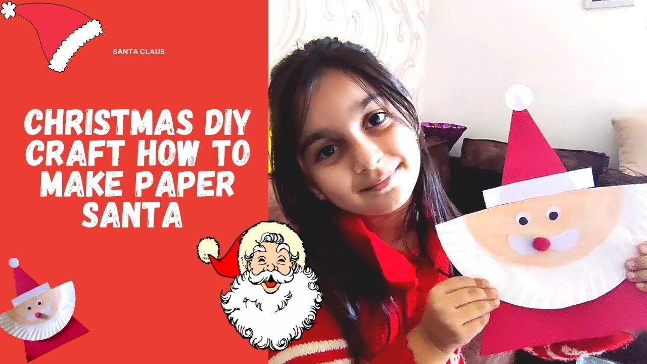 Christmas DIY Craft | How to make paper Santa 🎄 ⛄ ️ - YouTube