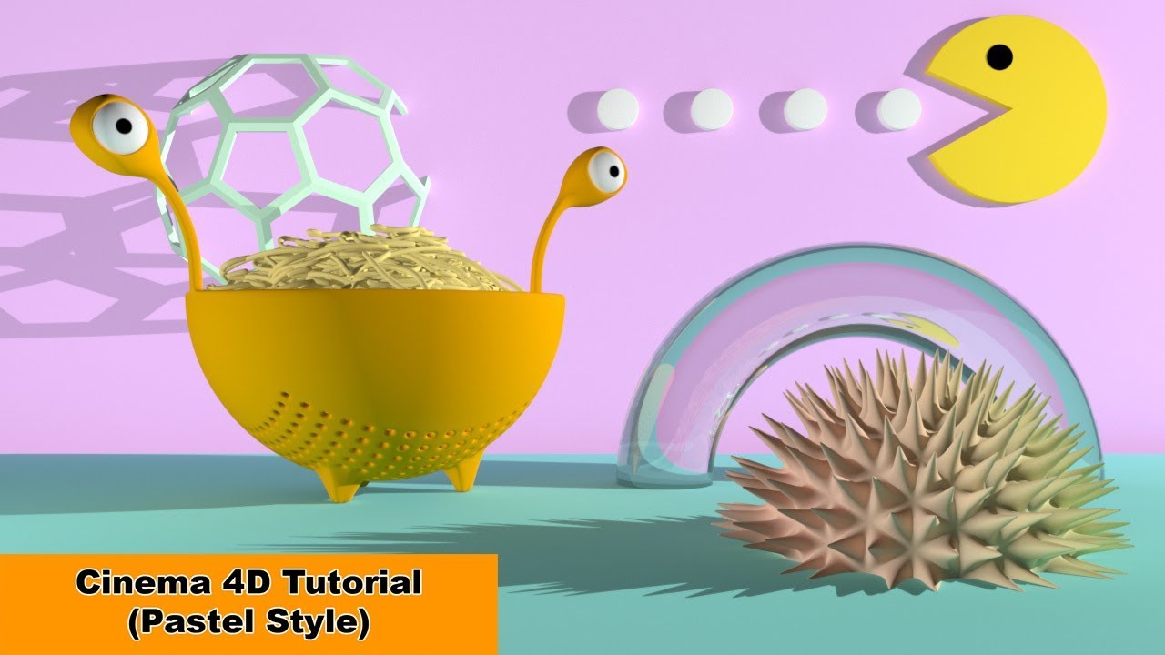 Pastell-Style (Cinema 4D - Tutorial) - YouTube