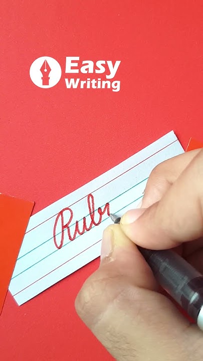 Ruby - Write gemstone Ruby in English cursive writing | cursive ...