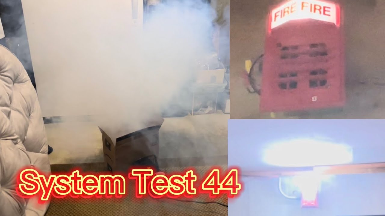 Fire Alarm System Test 44: Fog Machine, Mechanical Horns, and New Panel ...