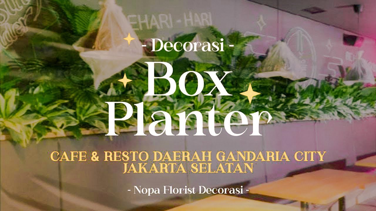 PROSES PEMASANGAN TANAMAN ARTIFICIAL DALAM BOX PLANTER GANDARIA CITY ...