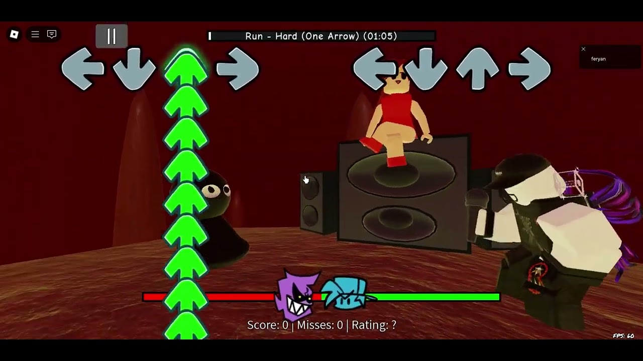 fnf bob run one arrow impossible - YouTube