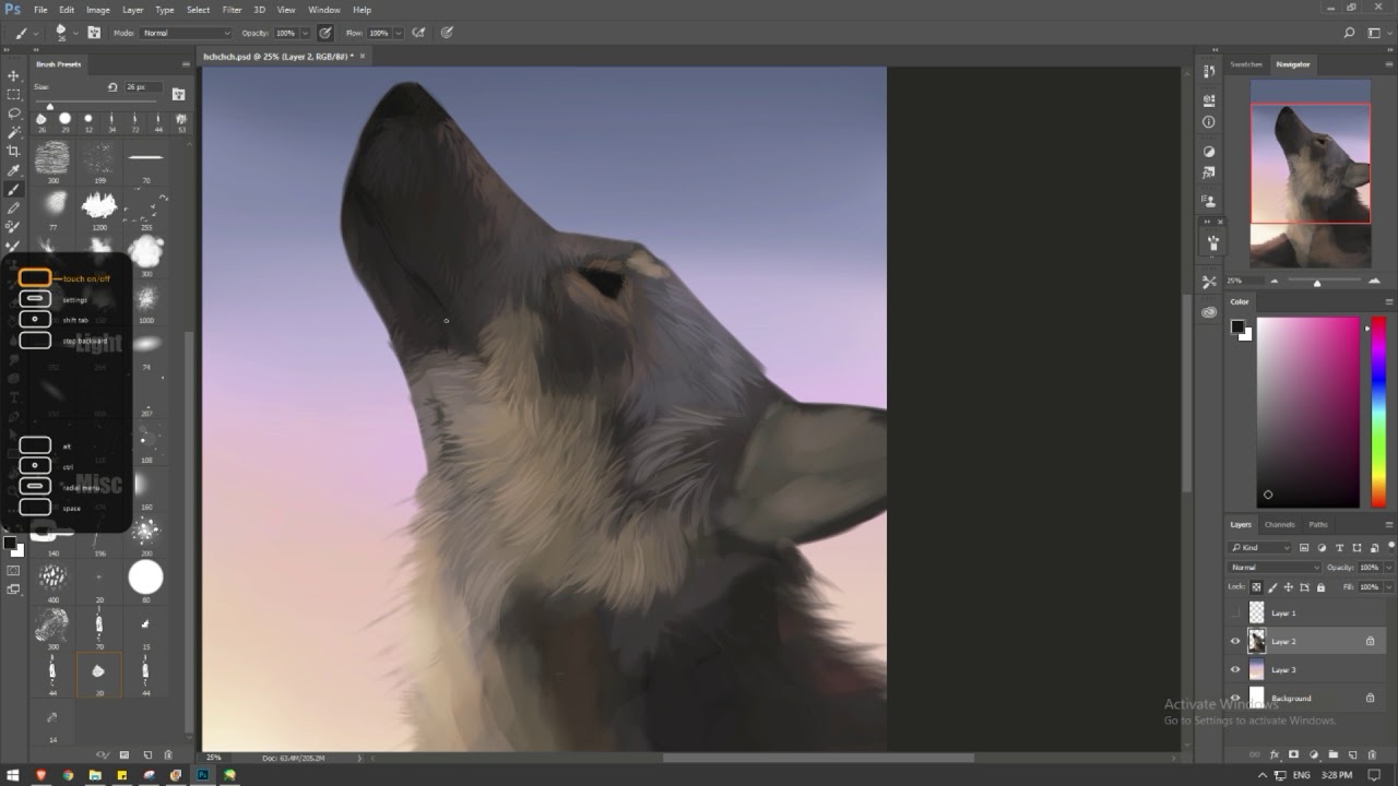 Spruce (Wolf Speedpaint) - YouTube