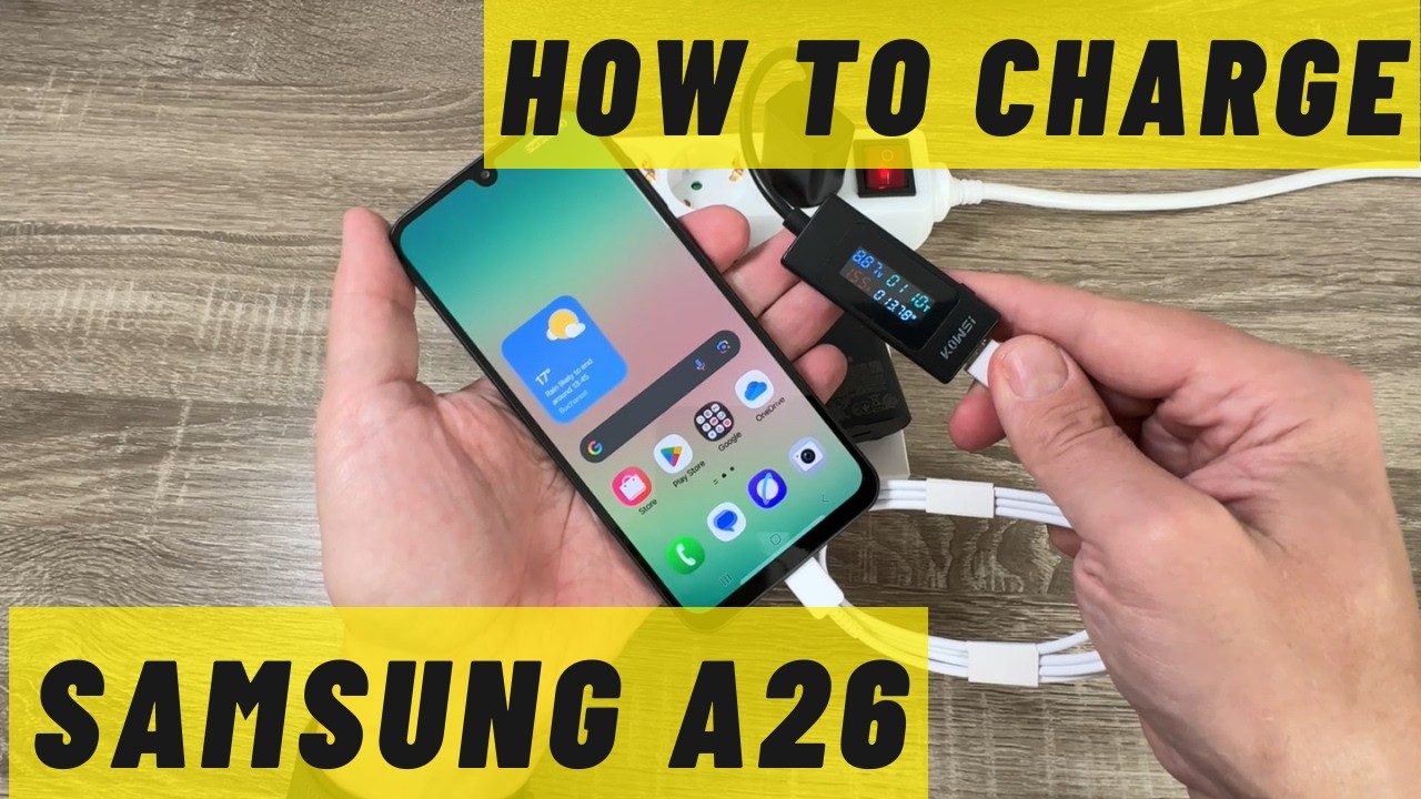 How to Charge Samsung Galaxy A26 5G - YouTube