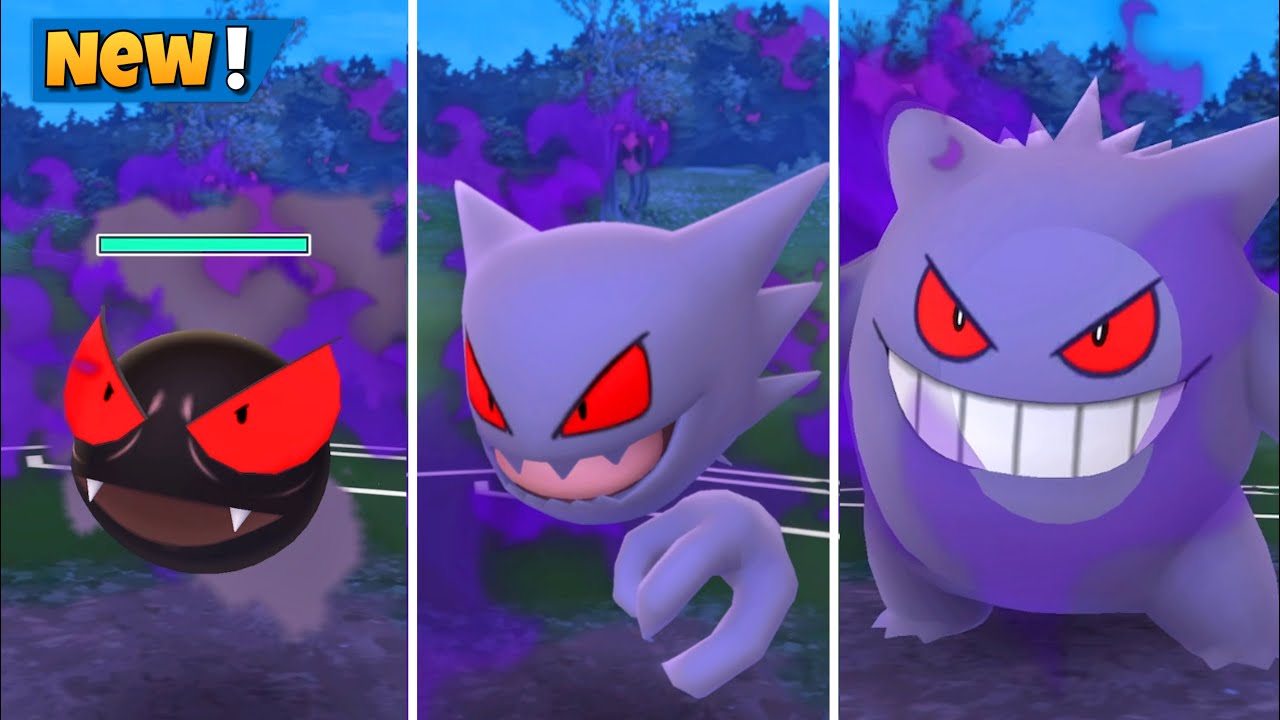 Using SHADOW GENGAR EVOLUTION LINE in POKEMON GO. - YouTube