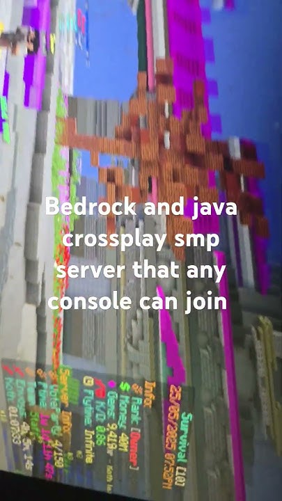 Join Survival Server Bedrock Edition and Java - YouTube