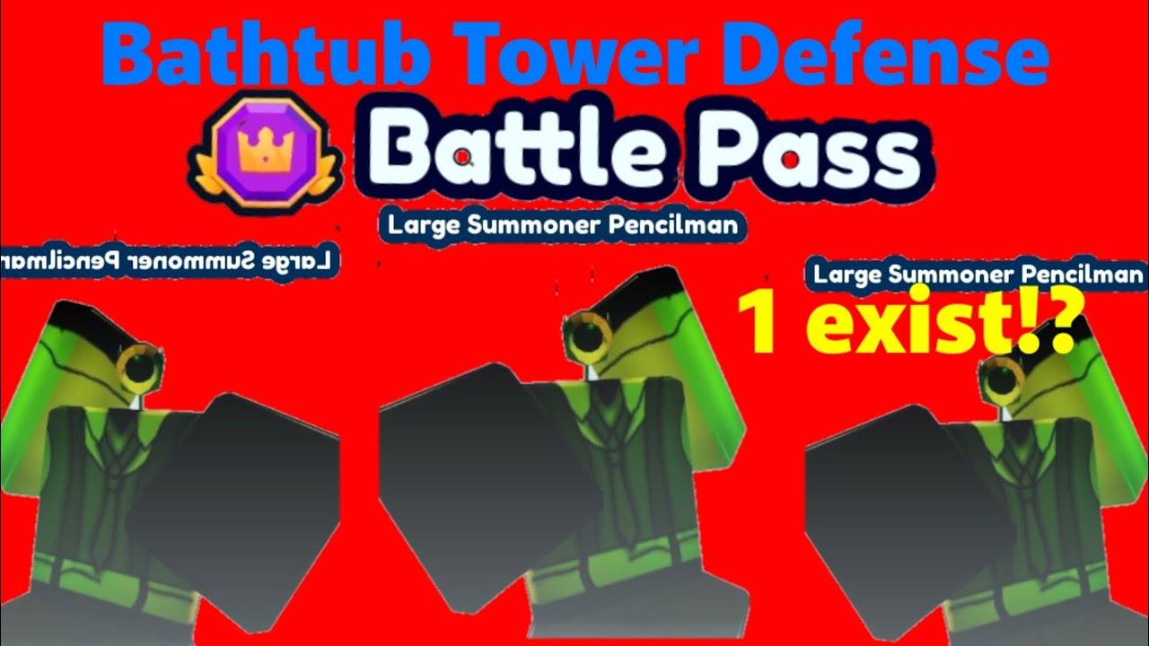 【Bathtub Tower Defense】I used the Battle Pass exclusive Large Summoner ...