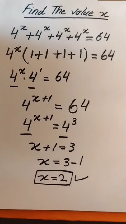 Viral Short || Find Value x || #how math #viralvideo #shorts - YouTube