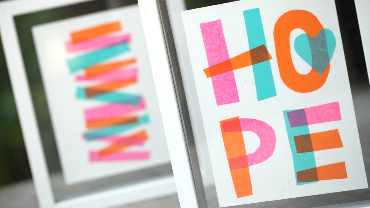 How to Make a Tissue Paper Collage | Kin Community - YouTube