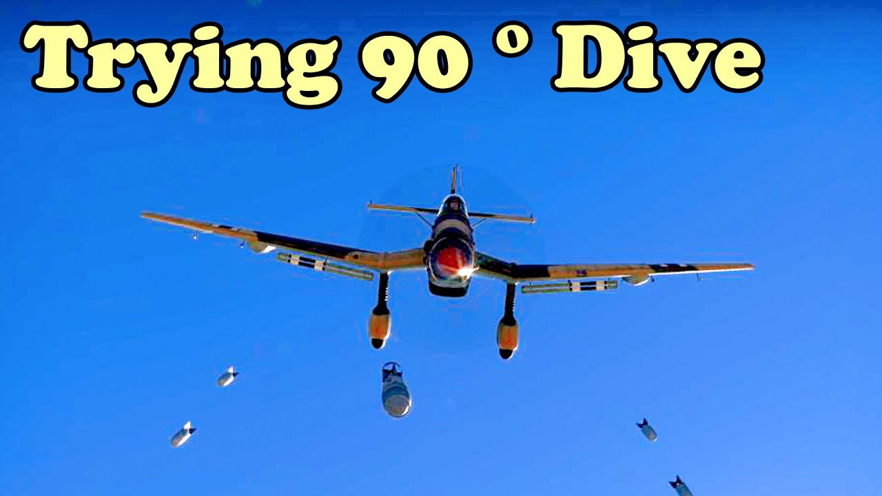Dive bombing from pilot cockpit perspective - YouTube