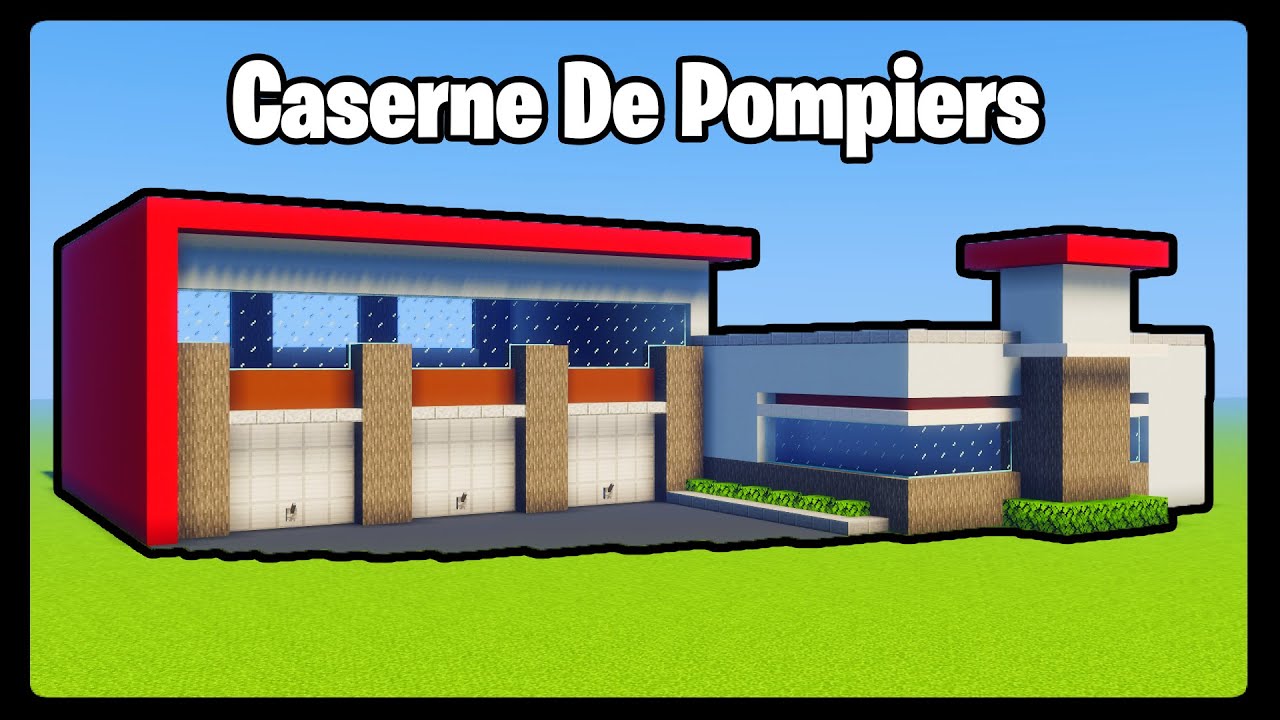 TUTO CASERNE DE POMPIERS | MINECRAFT - YouTube