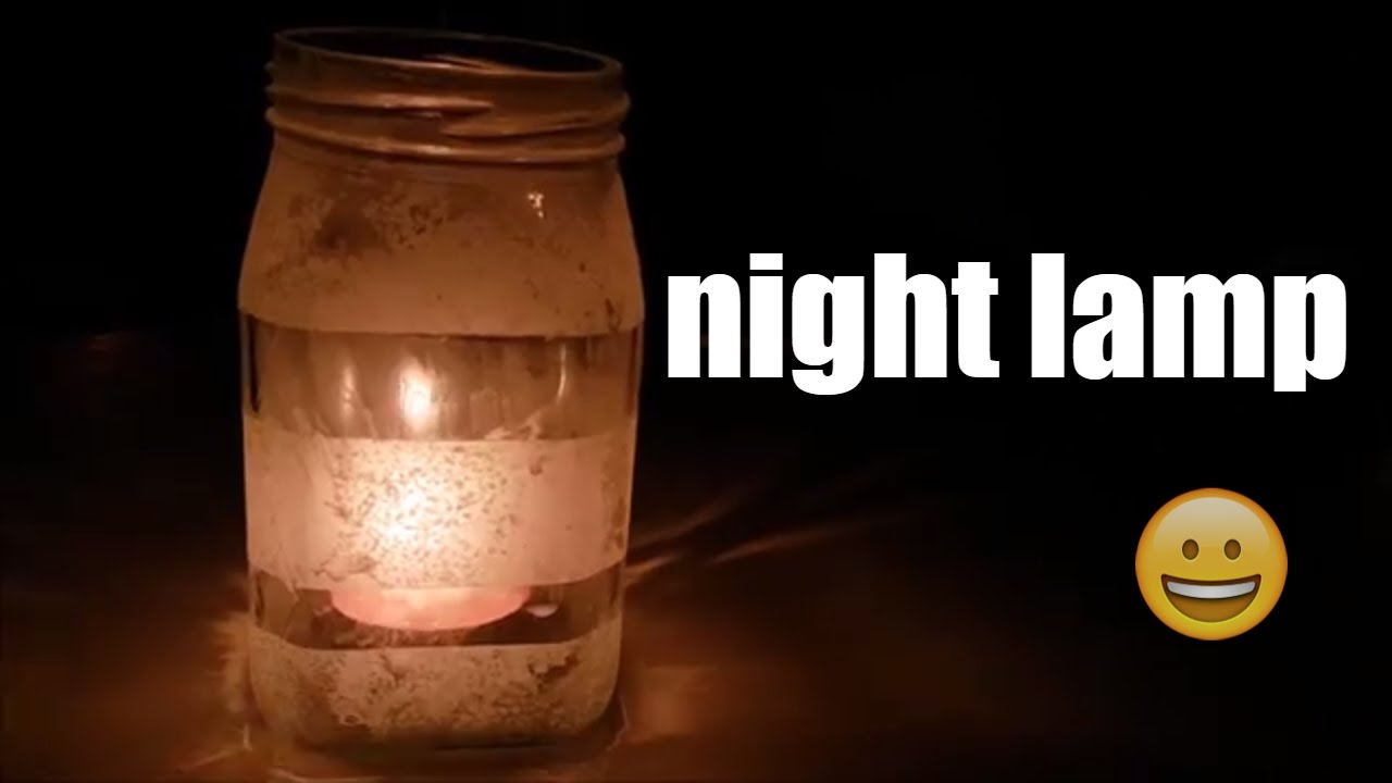 D.I.Y night lamp 5-min easy craft - YouTube