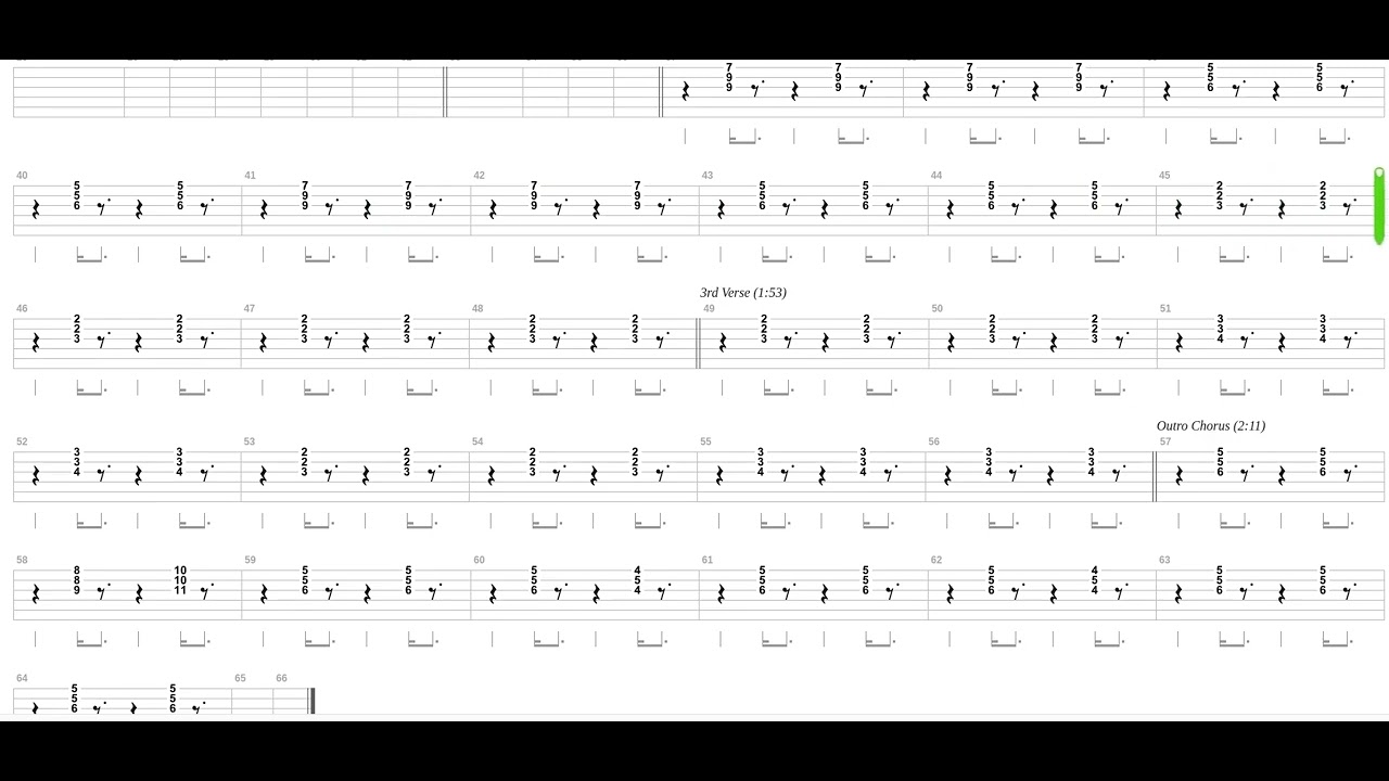 White Rabbit Tab by Jefferson Airplane + Guitar only + Guitar tab - YouTube