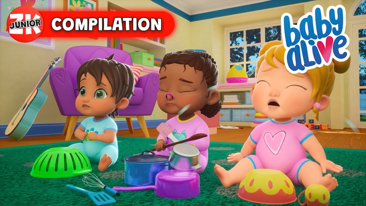 The Grumpy Babies! | Baby Alive | Episode Compilation | ZeeKay Junior ...