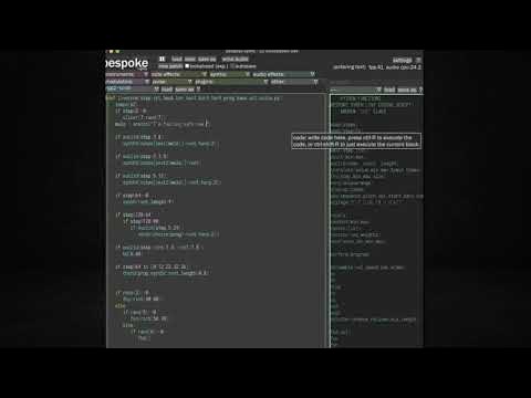 Relaxing with Live Code (Python + Bespoke Synth) - YouTube