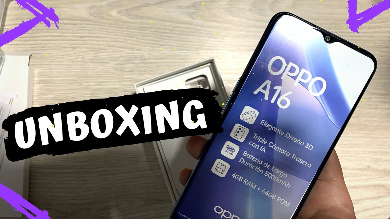 OPPO A16 [UNBOXING y Primeras IMPRESIONES] 👉 - YouTube