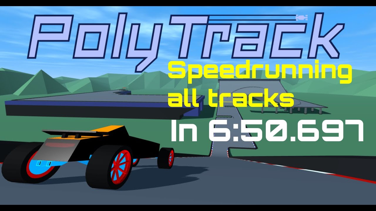 Speedrunning every track in Polytrack - 6:50.697 - YouTube