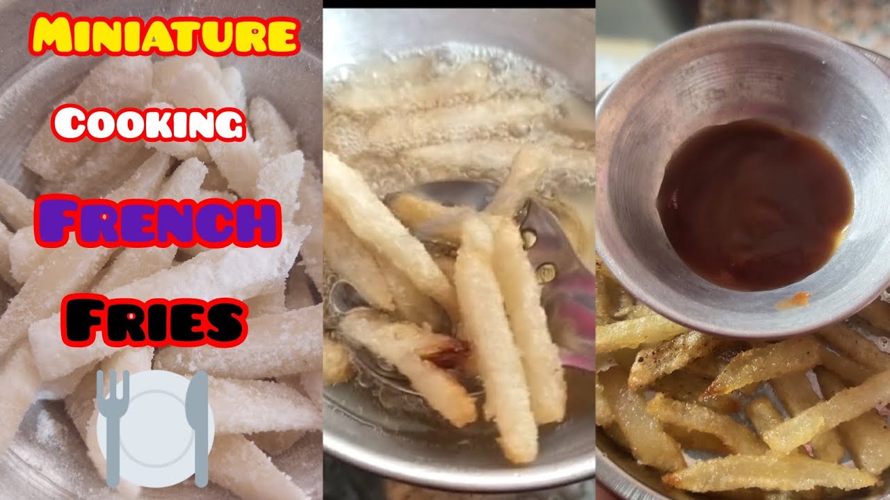 #miniature cooking #french fries 🍟/ mini vlog 🍽️🍴 - YouTube