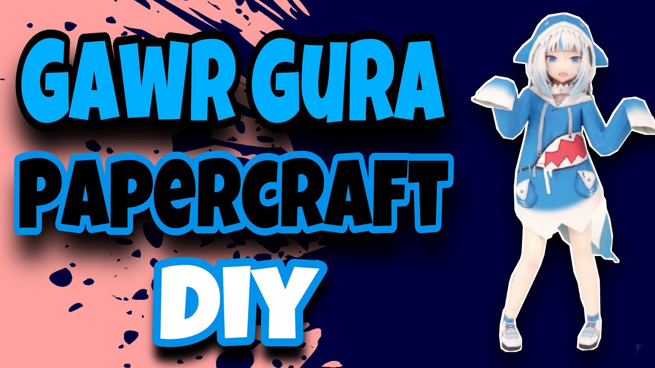 Como hacer a GAWR GURA PAPERCRAFT DIY - YouTube