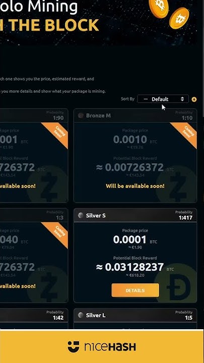 Try EasyMining at NiceHash with Catch the Block! #SHORTS - YouTube