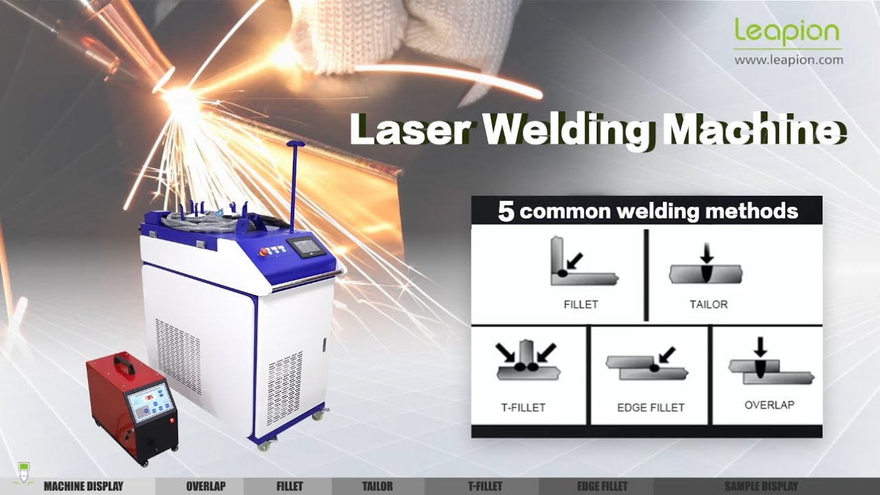 LW 5 types Laser Welding on metal workpiece Laser Welder - YouTube