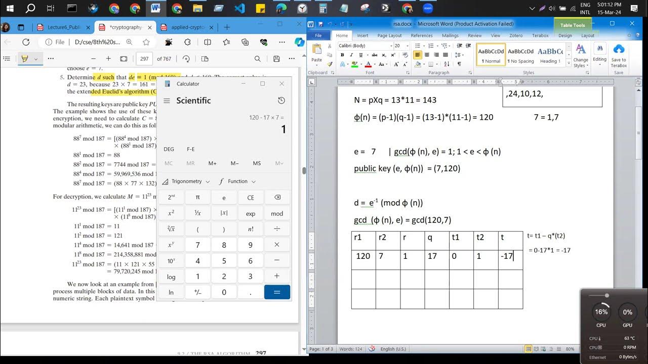 4-2 CSE4231 CNS - RSA Algorithm (Bangla) Part -1 (check description for part-2) - YouTube