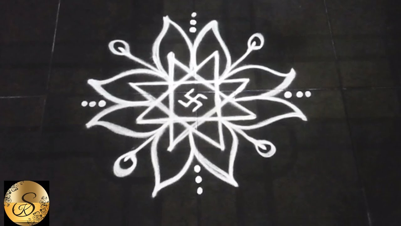 rangoli 412|easy rangoli|rangoli designs|easy rangoli|sathiya kaivannam ...