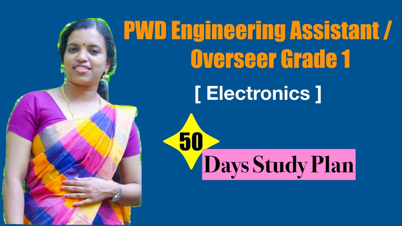 PWD Engineering Assistant | Overseer grade 1 ( Electronics) | category ...
