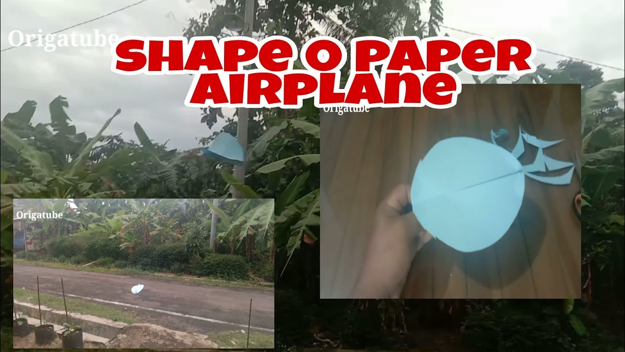 How to make a paper airplane (O shape) - YouTube