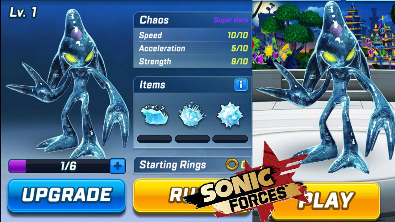 Chaos - Sonic Forces Speed Battle - Gameplay (Lv. 1 ) - YouTube
