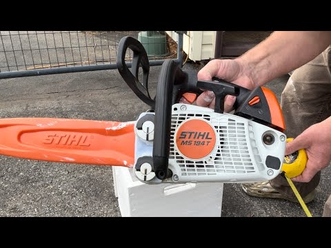 STIHL MS 194T chainsaw CASE container - YouTube
