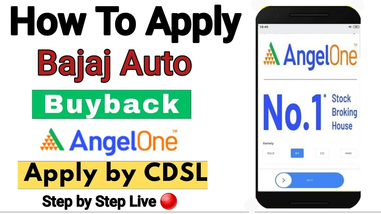 How To Apply buyback in Angel one? ! CDSL Se buyback apply kaise kare ! bajaj auto buyback 2024 ...